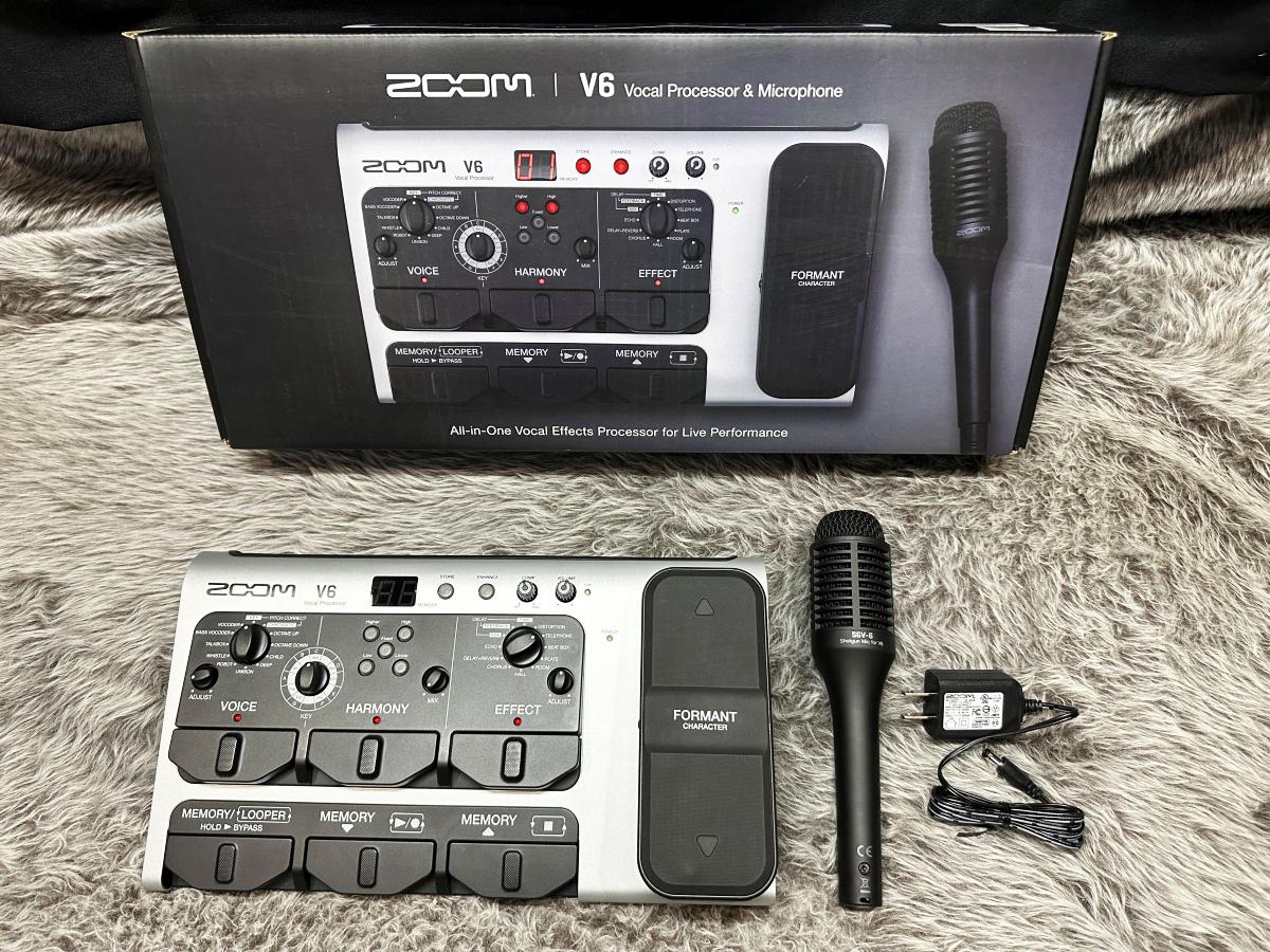 ZOOM V6 VOCAL PROCESSOR＆MICROPHONE ＜ズーム＞｜平野楽器 ロッキン オンラインストア