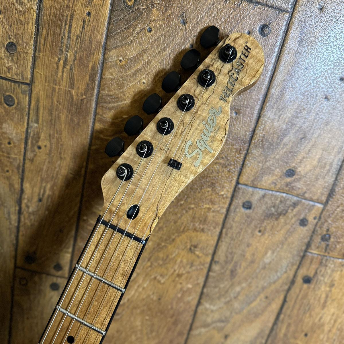 Squier FSR Contemporary Exotic Telecaster RH Spalted Maple Top Roasted ...