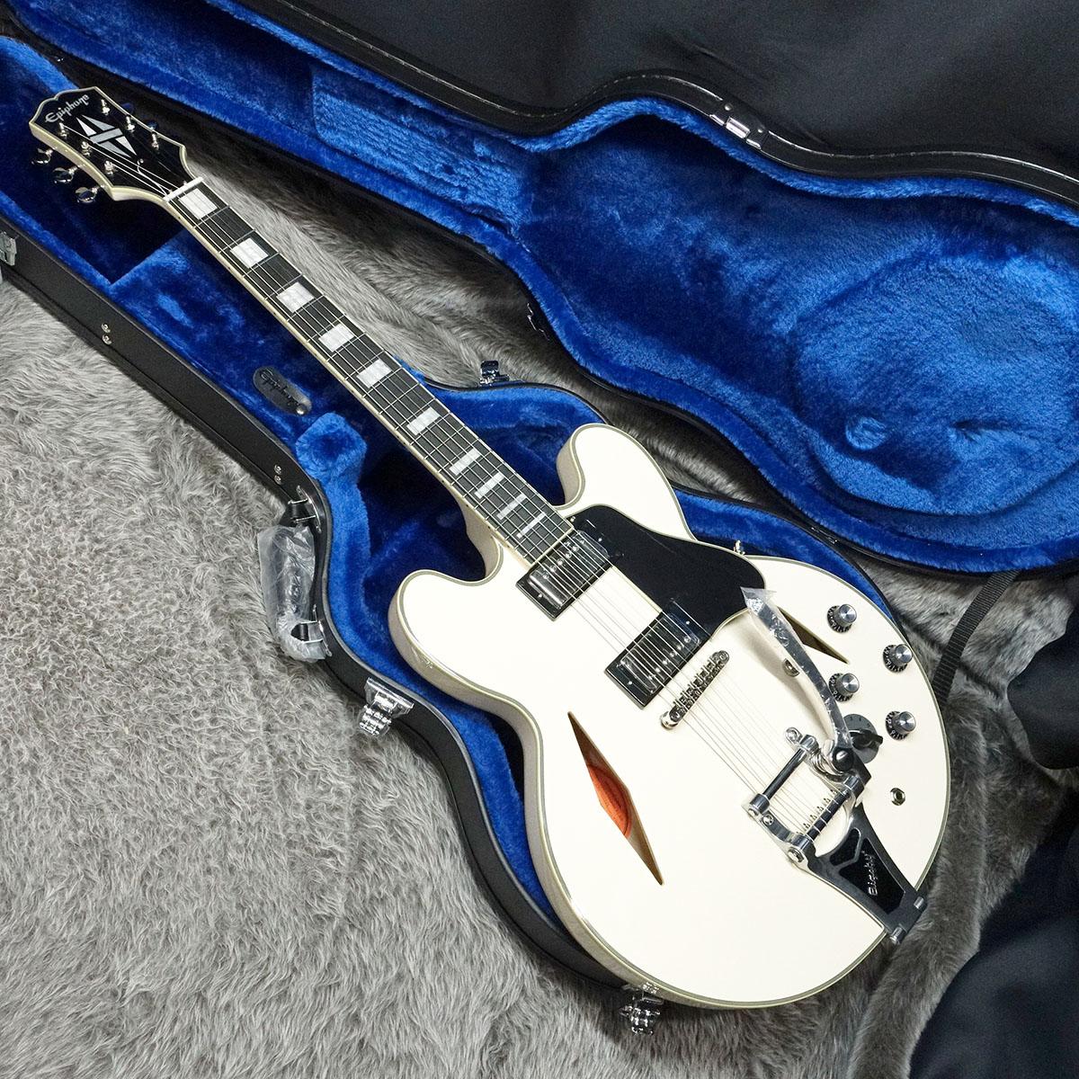 Epiphone Shinichi Ubukata ES-355 Custom Bigsby Classic White【セール開催中!!】 ＜エピフォン＞｜平野楽器 ロッキン オンラインストア