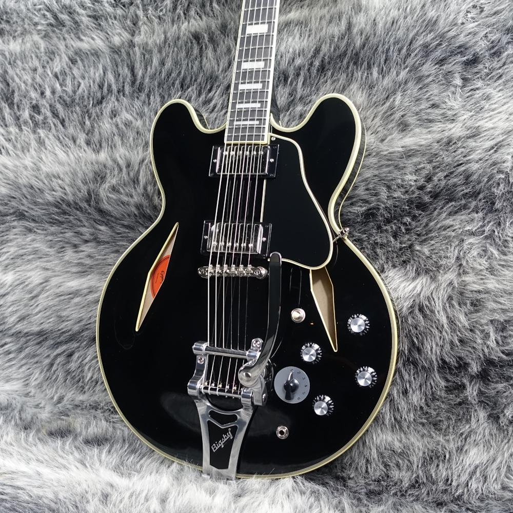 Epiphone Shinichi Ubukata ES-355 Custom Bigsby ver.02 Ebony ＜エピフォン＞｜平野楽器 ロッキン オンラインストア